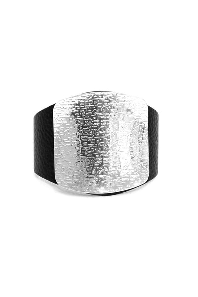Black And Silver Thick Western Style Bangle – AX Paris US