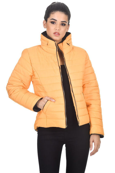 Mustard Puffer Jacket – AX Paris US
