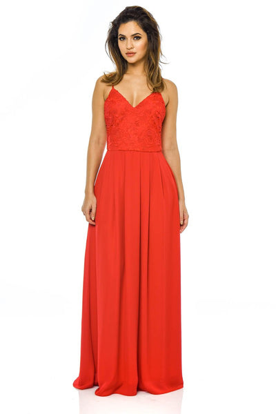 Red Crochet Maxi Dress – AX Paris US
